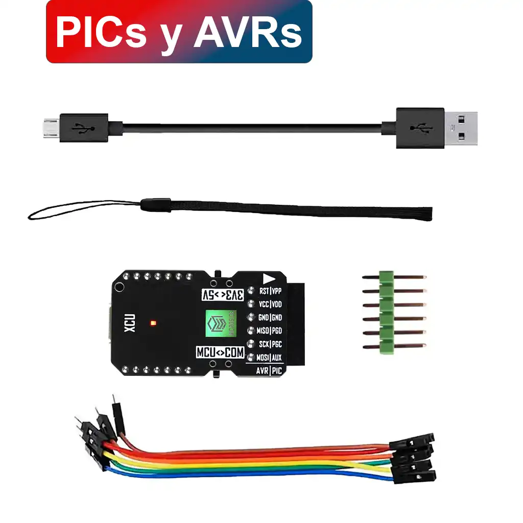 PROGRAMADOR XCU PARA PIC AVR UART | Microside